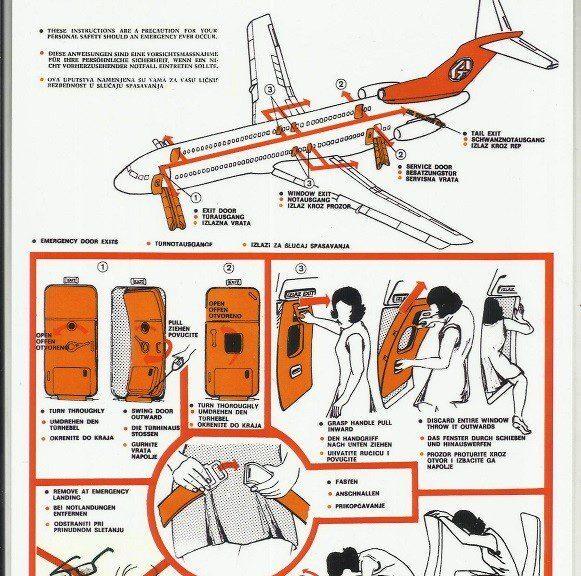 Boeing 727 | Safety Cards