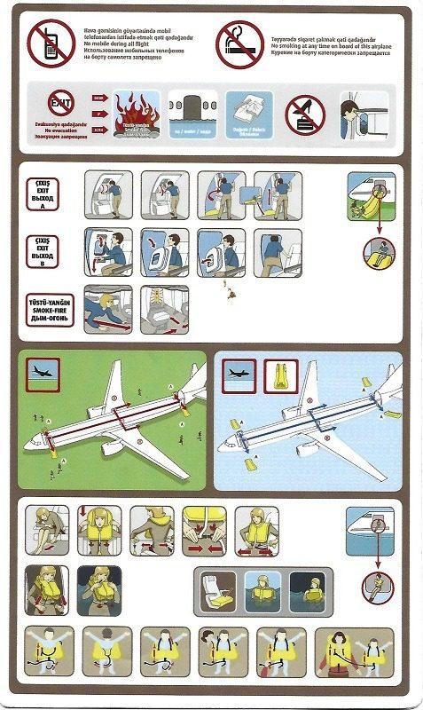Embraer 190 | Safety Cards