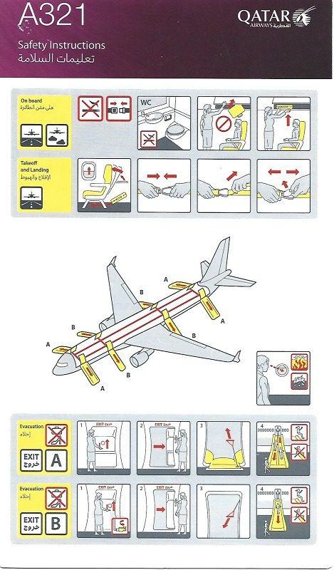 Airbus A321 | Safety Cards