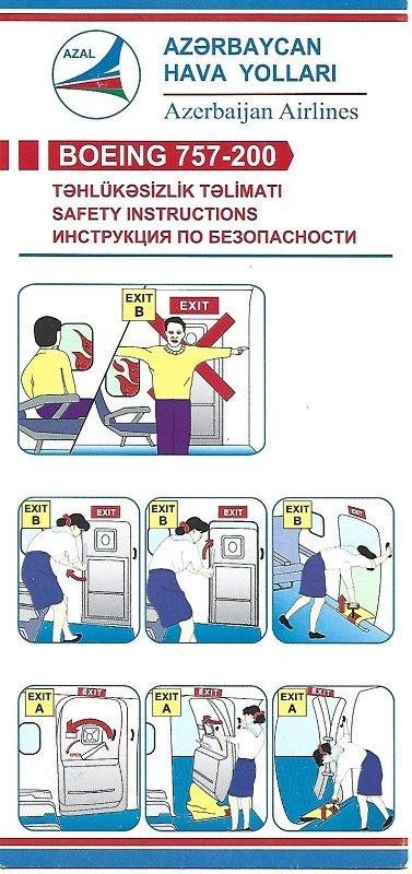 Boeing 757-200 | Safety Cards
