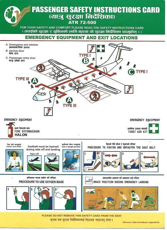 ATR 72-500 | Safety Cards