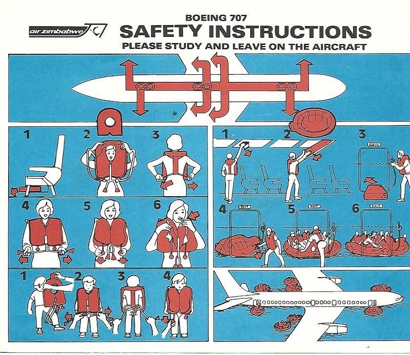Boeing 707 | Safety Cards