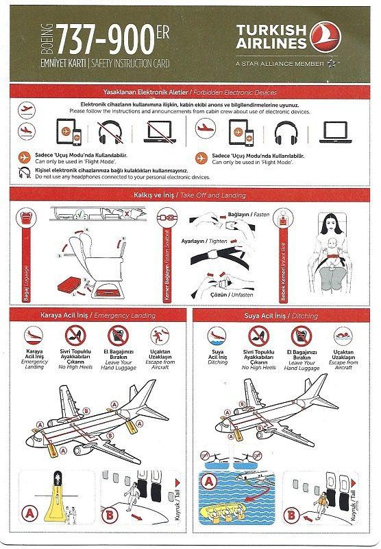 Boeing 737-900ER | Safety Cards