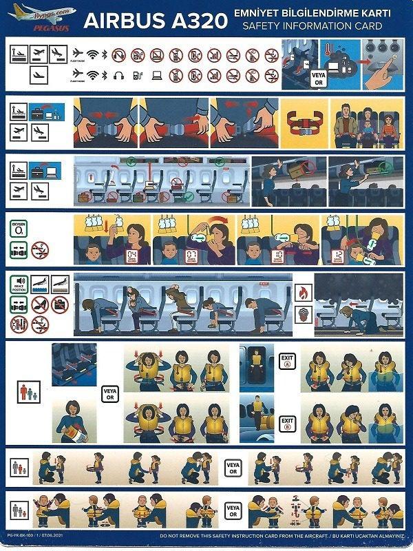 Airbus A320 | Safety Cards