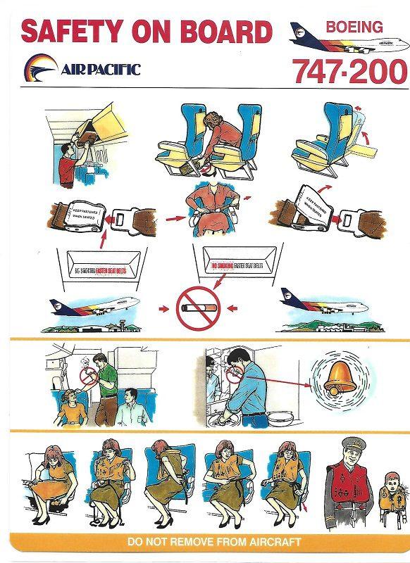 Boeing 747-200 | Safety Cards