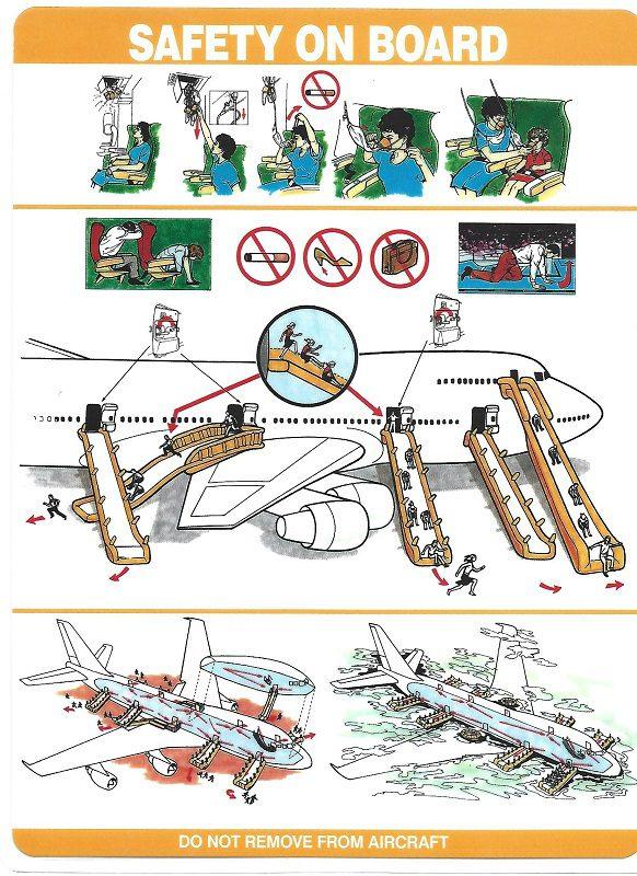 Boeing 747-200 | Safety Cards