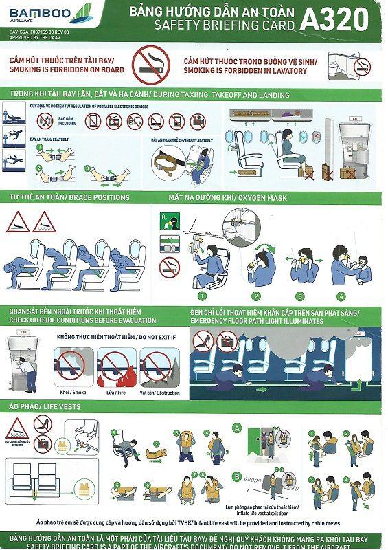 Airbus A320 | Safety Cards
