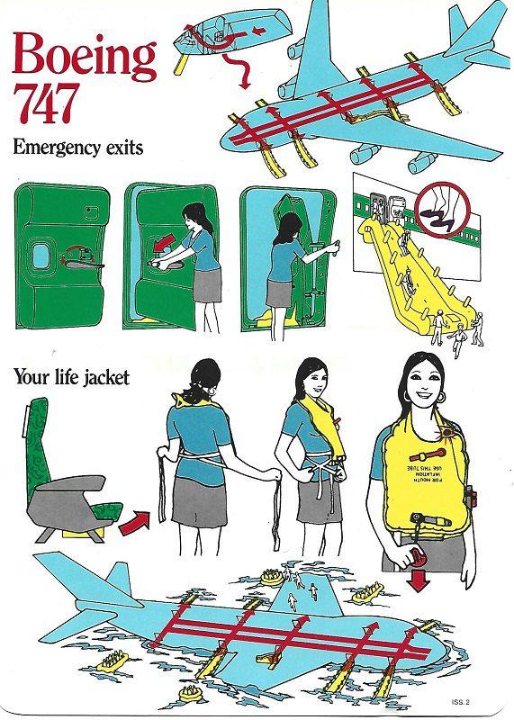 Boeing 747 | Safety Cards