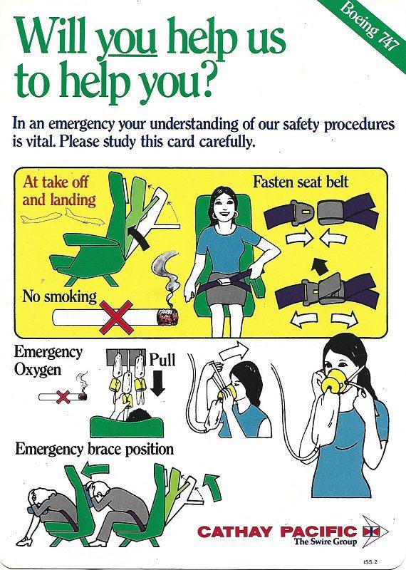 Boeing 747 | Safety Cards