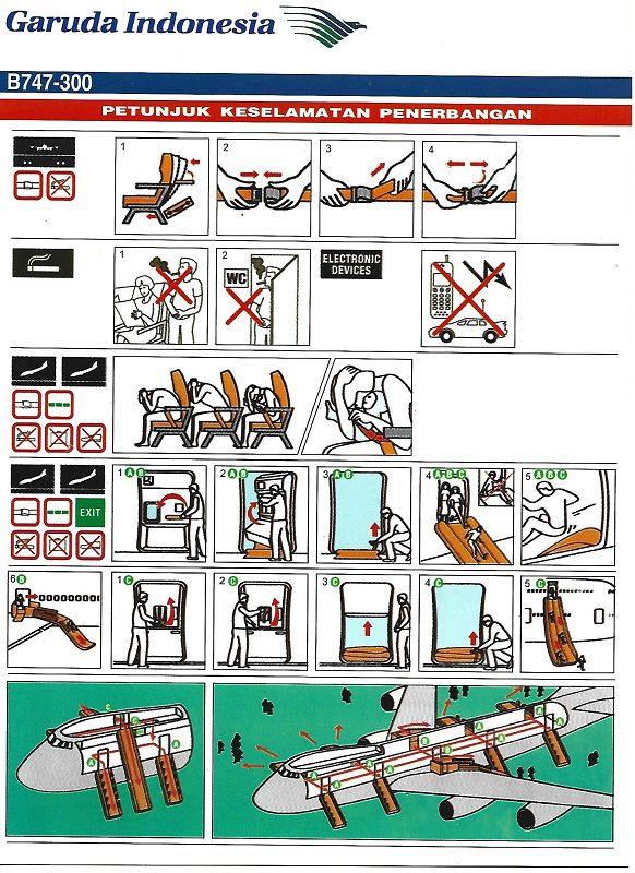 Boeing 747-300 | Safety Cards
