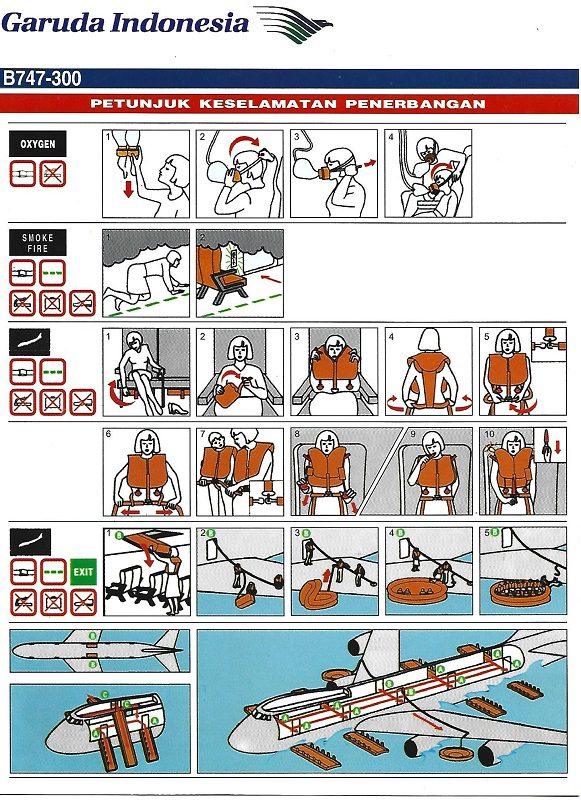 Boeing 747-300 | Safety Cards