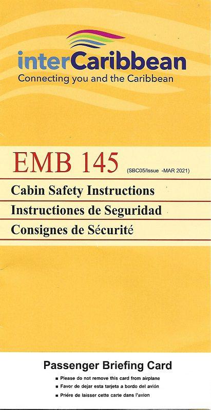 Embraer EMB 145 | Safety Cards
