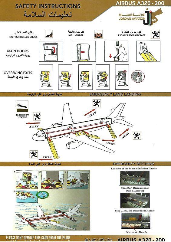 Airbus A320-200 | Safety Cards