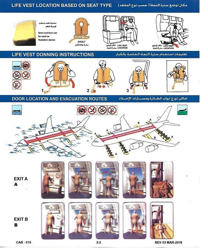 Airbus A340-300 | Safety Cards