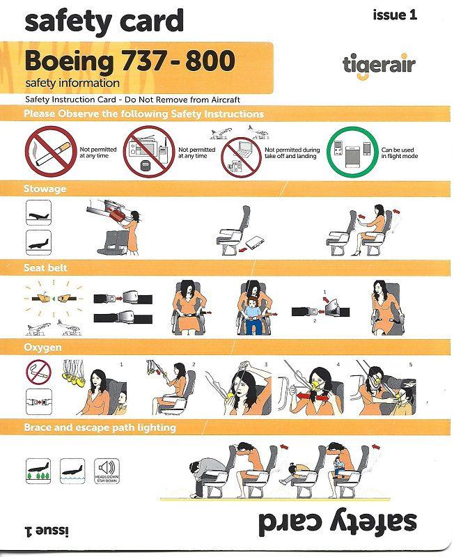 Boeing 737-800 | Safety Cards