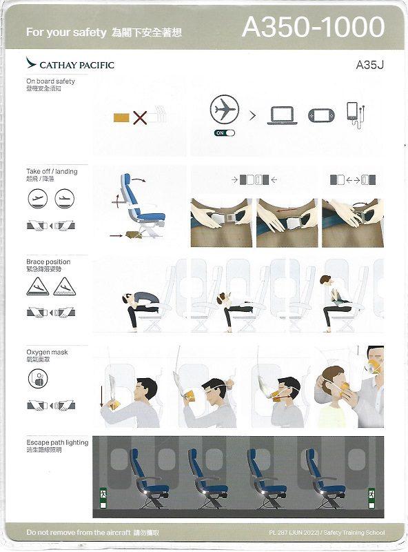 Airbus A350-1000 | Safety Cards