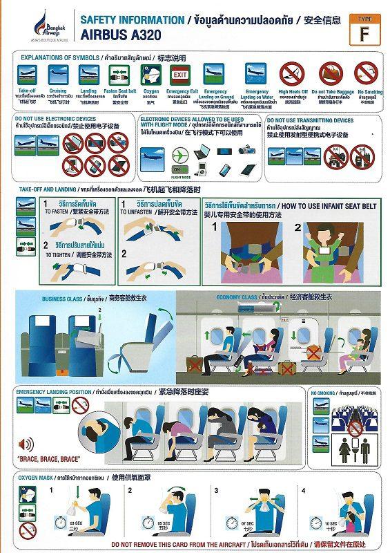 Airbus A320 | Safety Cards