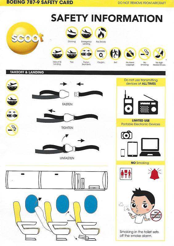 Boeing 787-9 Dreamliner | Safety Cards