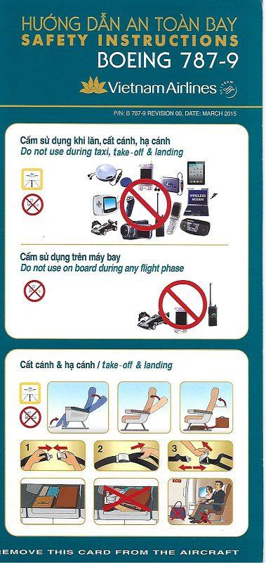 Boeing 787-9 Dreamliner | Safety Cards